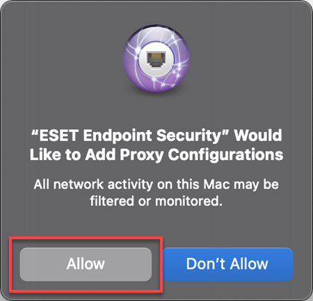 ESET Web & Email Protection Pop Up on MAC - ESET Endpoint Products ...