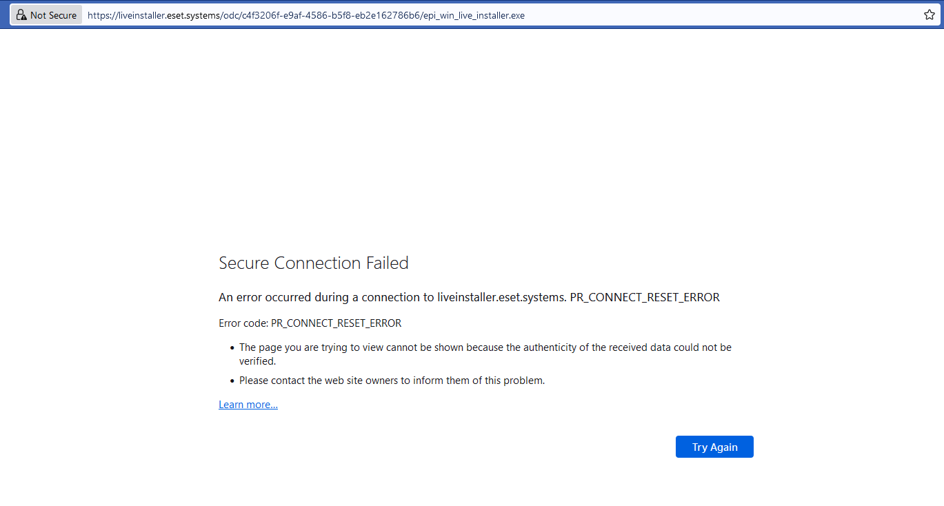 Eset Installer not working - ESET PROTECT - ESET Security Forum