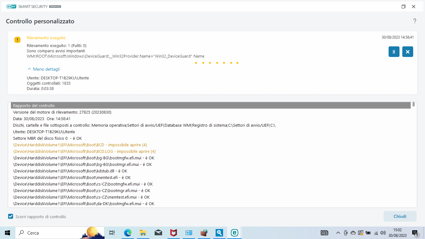 EFI/CompuTrace.A on ASUS and acer - Malware Finding and Cleaning - ESET ...
