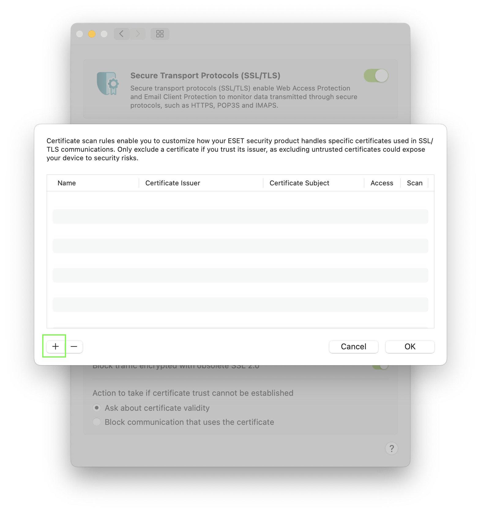 ESET Cyber Security 9.0.4300.0 - Secure Protocol Scanning - A few key ...