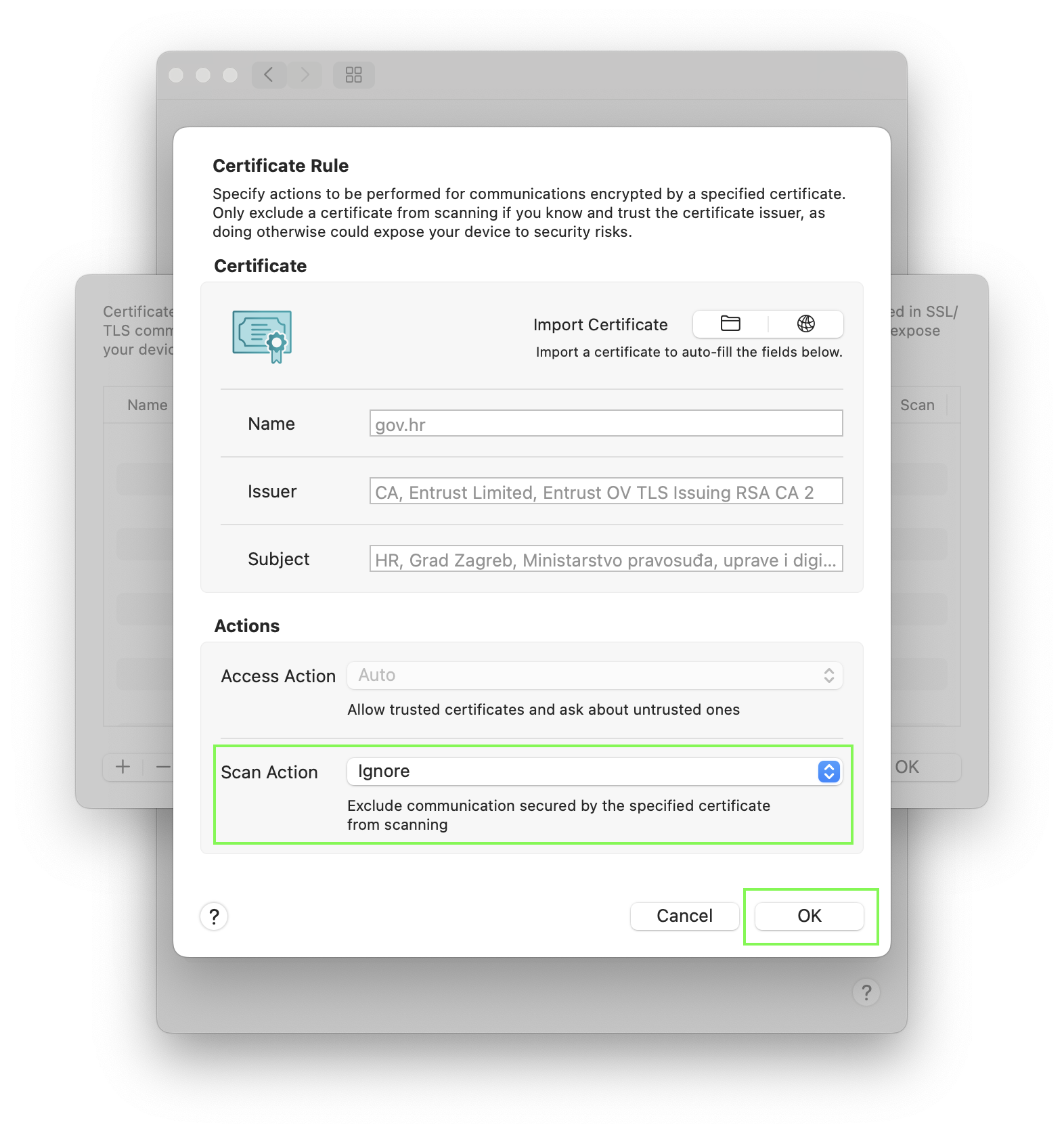 ESET Cyber Security 9.0.4300.0 - Secure Protocol Scanning - A few key ...