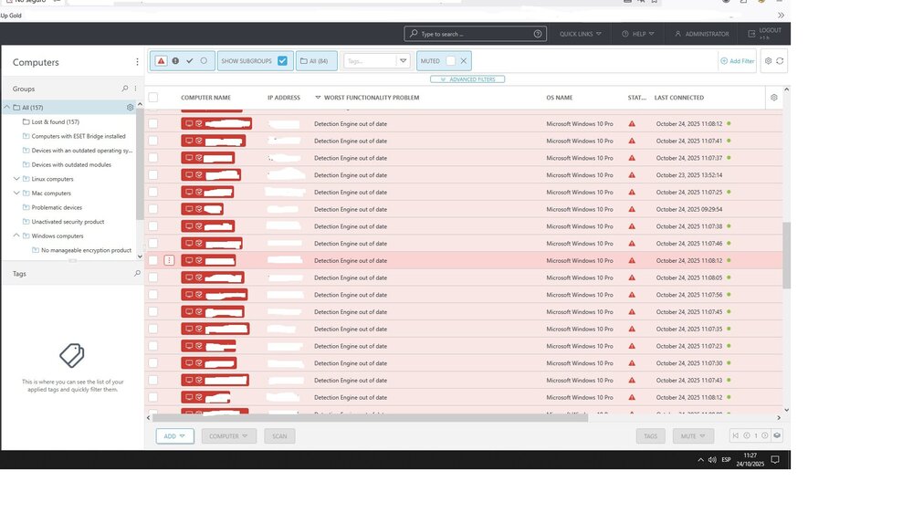 Detection Engine Out Of date (Many computers show “Detection engine out ...