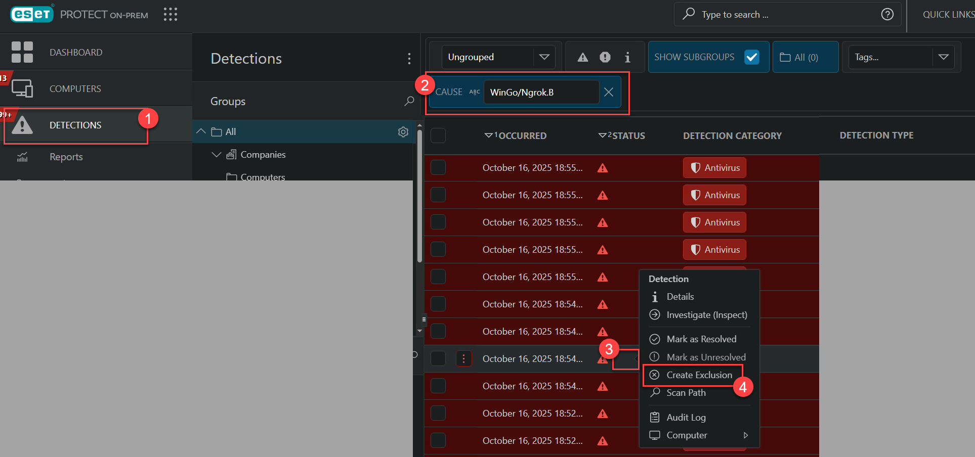 Cannot restore quarantined file - Malware Finding and Cleaning - ESET ...