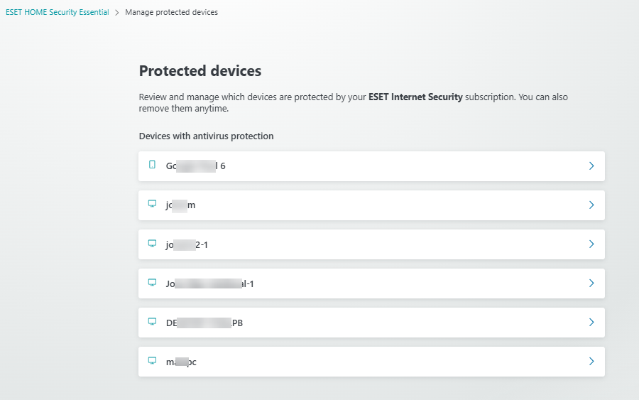 Eset Internet security. Got a license for six computers one free ...