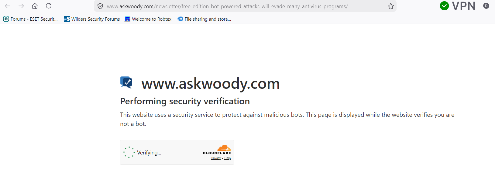 ESET & Firefox Free VPN - ESET Internet Security & ESET Smart Security ...