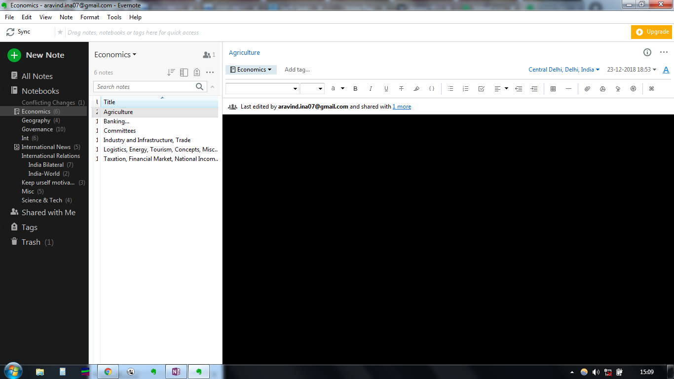 Unable to see notes. Appearance of black screen. - Evernote for Windows ...