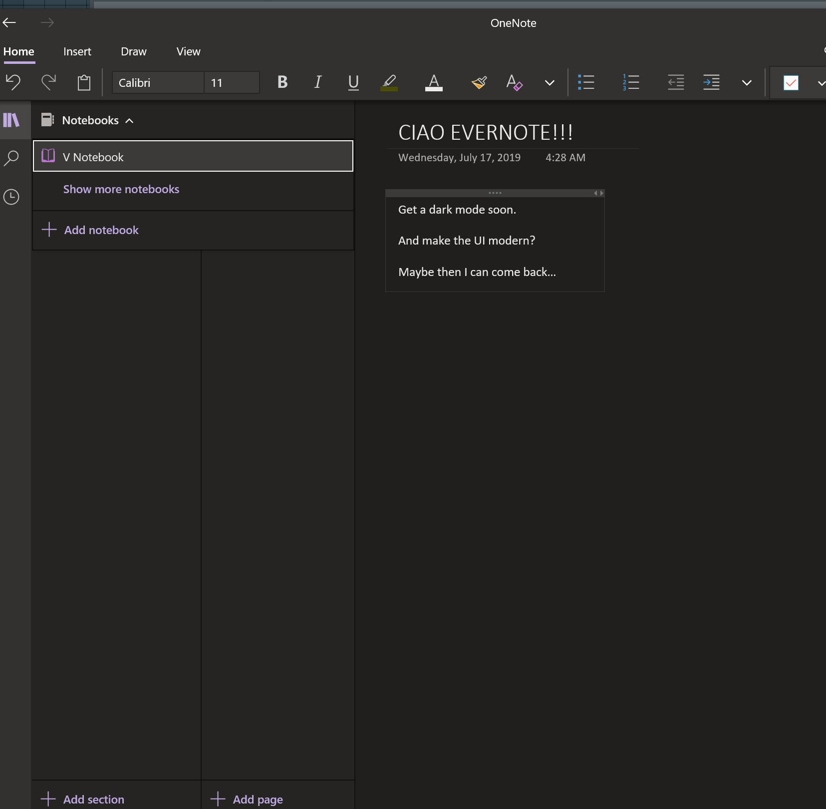 Dark Mode for Windows - Evernote for Windows Requests (Versions 6.25.1 ...
