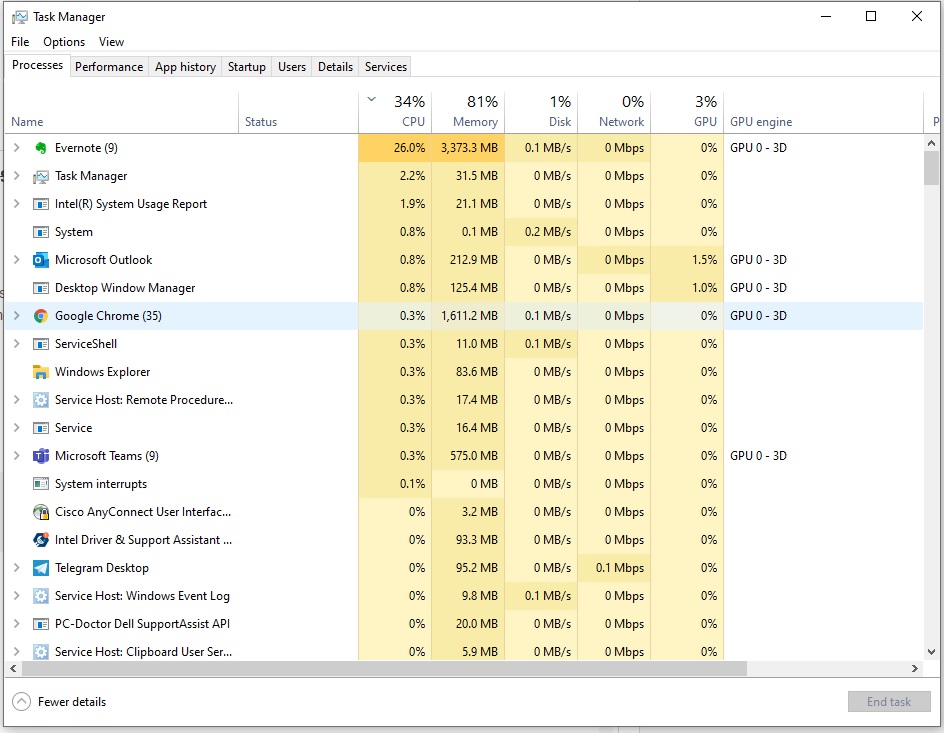Evernote for Windows (Microsoft Store) HIGH CPU and RAM Usage ...