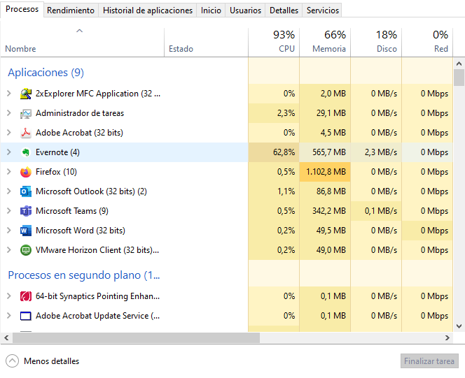 Evernote for Windows (Microsoft Store) HIGH CPU and RAM Usage ...