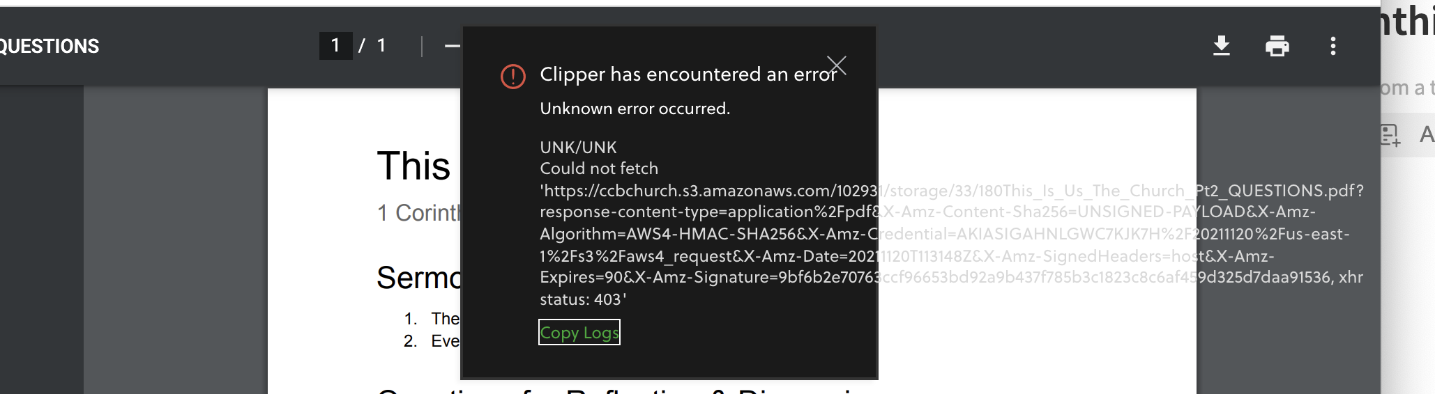 Problem with exporting the note as PDF - Evernote for Windows Issues ...