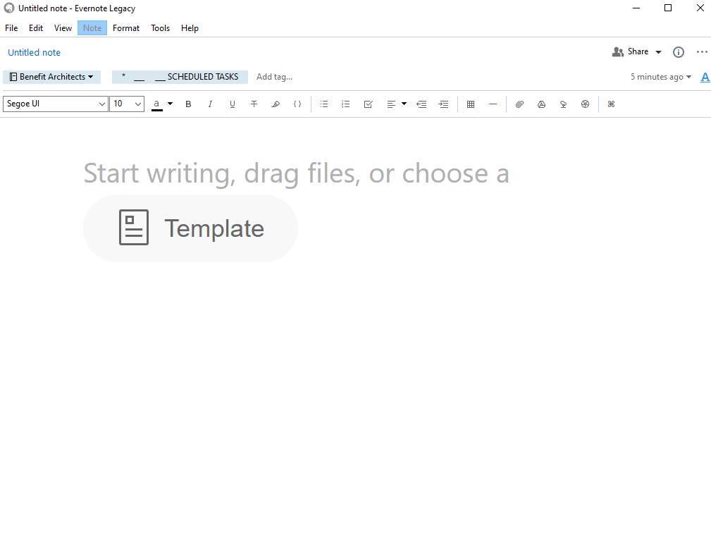 Removal of " Templates" tab on every new note - Evernote for Android ...