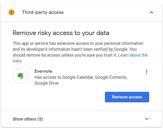 Google claims Evernote's information is not verified... - Evernote ...