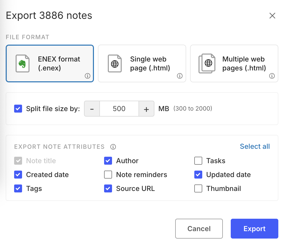 Repeatedly failing export but won't tell me which note is the problem ...