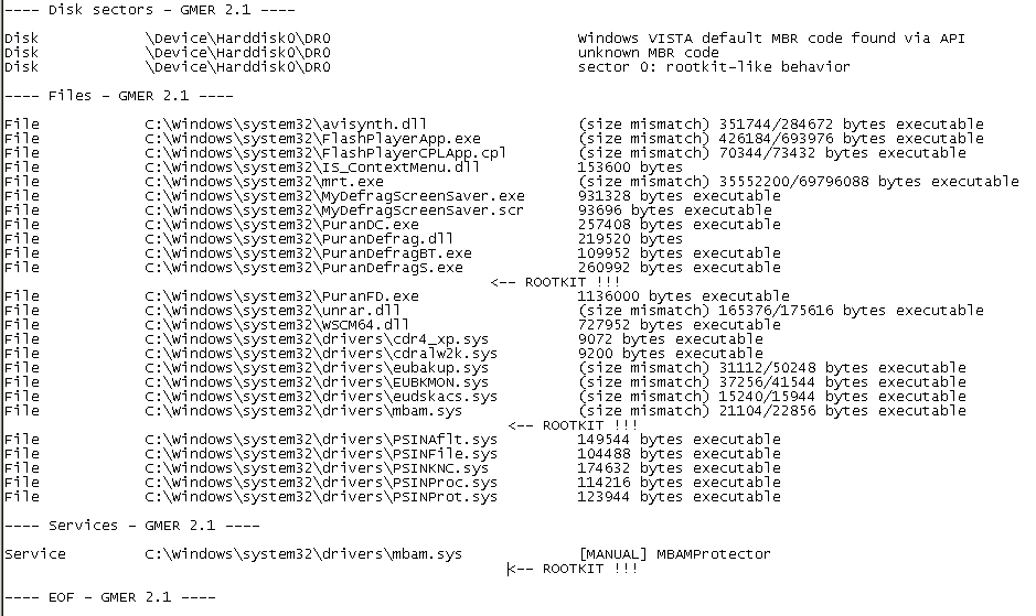 ** TDL4 Infection (Mebroot Sinowal) found on DDS scan ** - Resolved ...