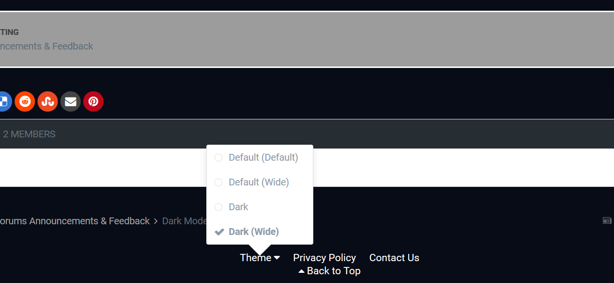 Dark Mode theme please? - Forums Announcements & Feedback ...
