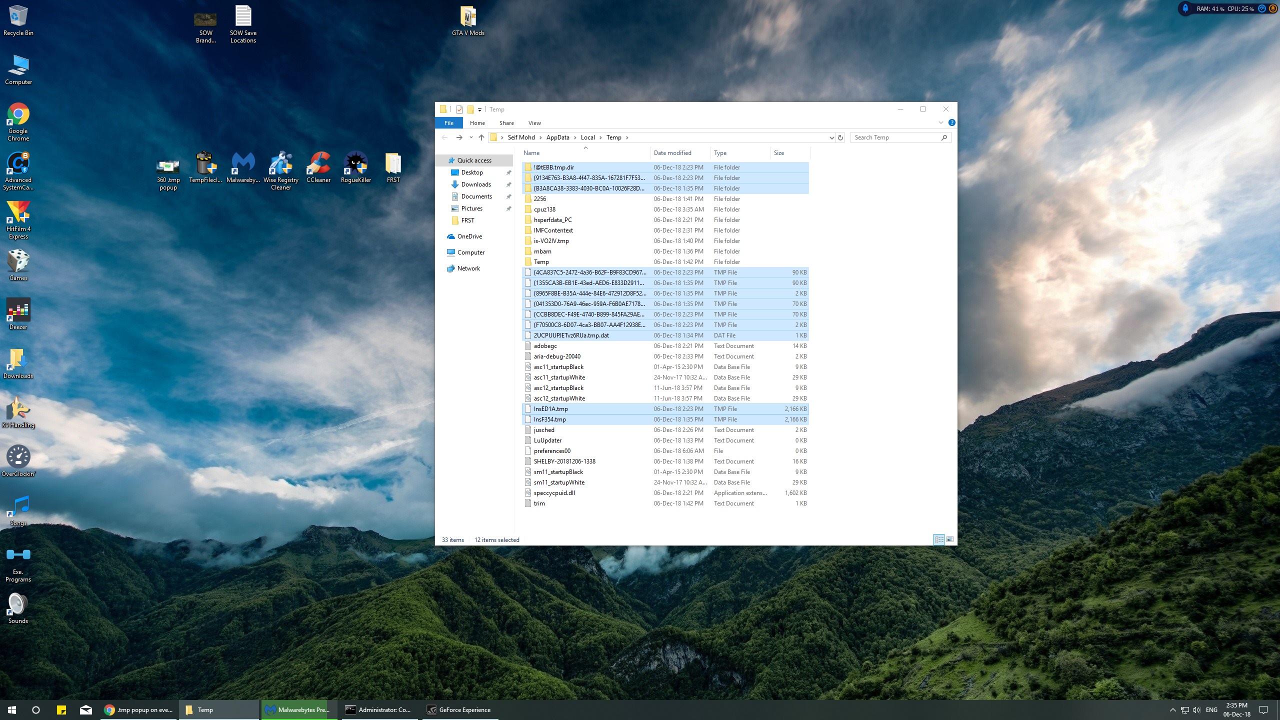 .tmp popup on every startup - Resolved Malware Removal Logs ...