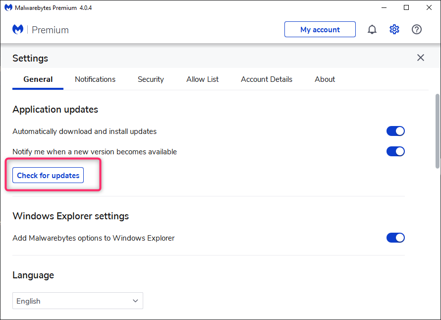Malwarebytes real-time malware and PUP protection won't enable ...