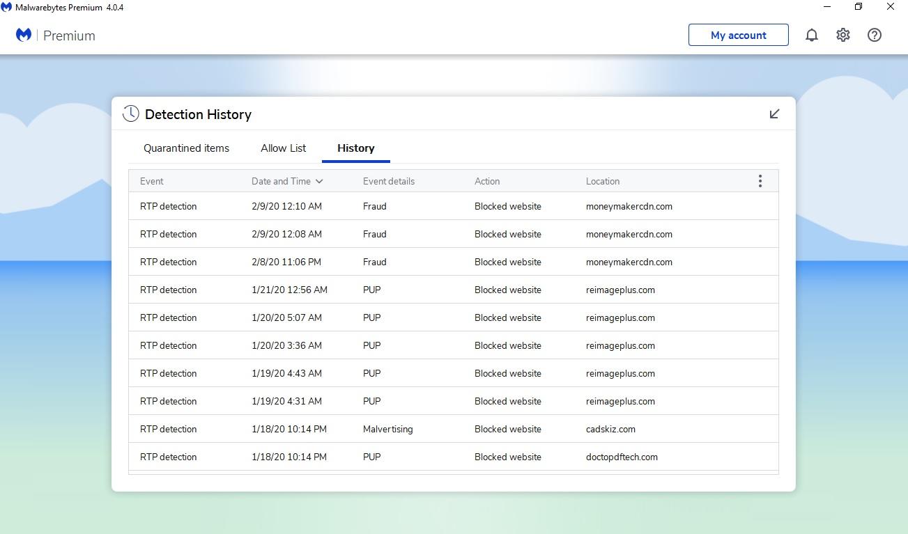 Threat scan has been "checking for updates" for over 13 hours ...