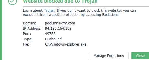 Torjan attact (pool.minexmr.com) explorer.exe - Resolved Malware ...