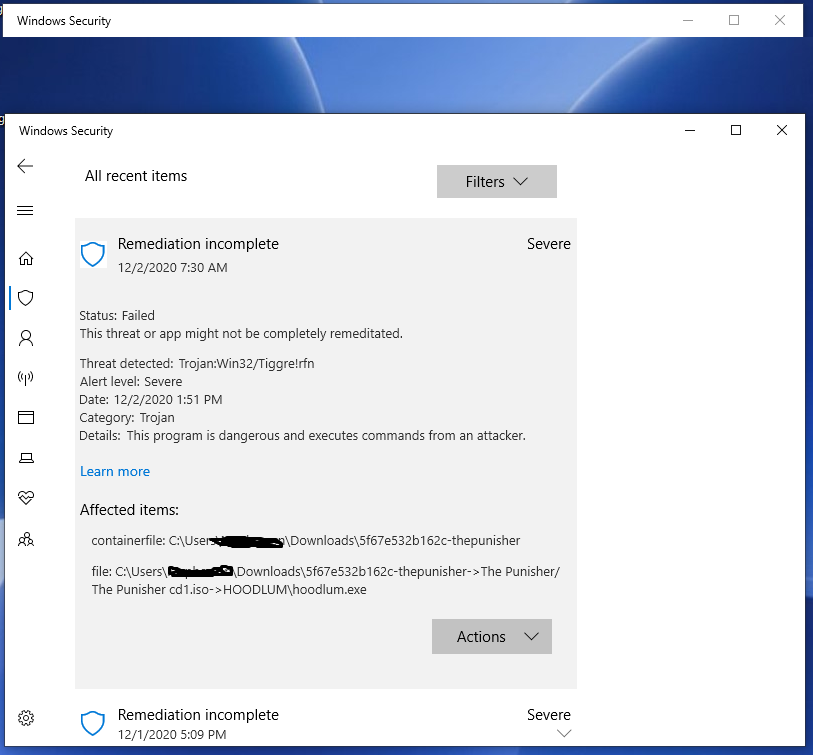 Virus / Trojan or Windows Defender False Positive? (Trojan:Win32/Tiggre ...