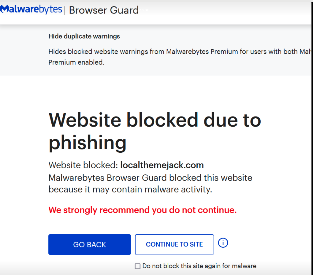 Webiste Blocked - Website Blocking - Malwarebytes Forums