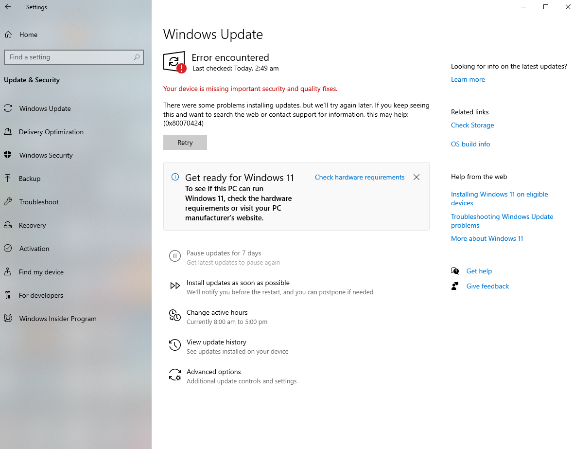 Windows Update Registry is Missing, Windows Defender Disabled ...
