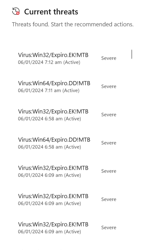 Win32/Expiro.AA!MTB virus help needed - Resolved Malware Removal Logs ...
