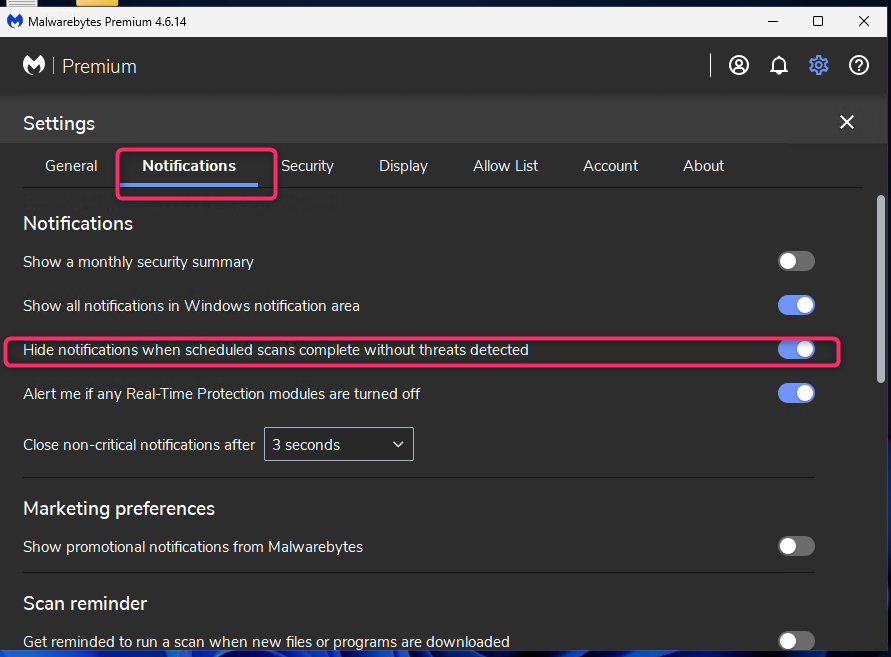 Annoying Scan Completion Popup - Malwarebytes for Windows Support Forum ...