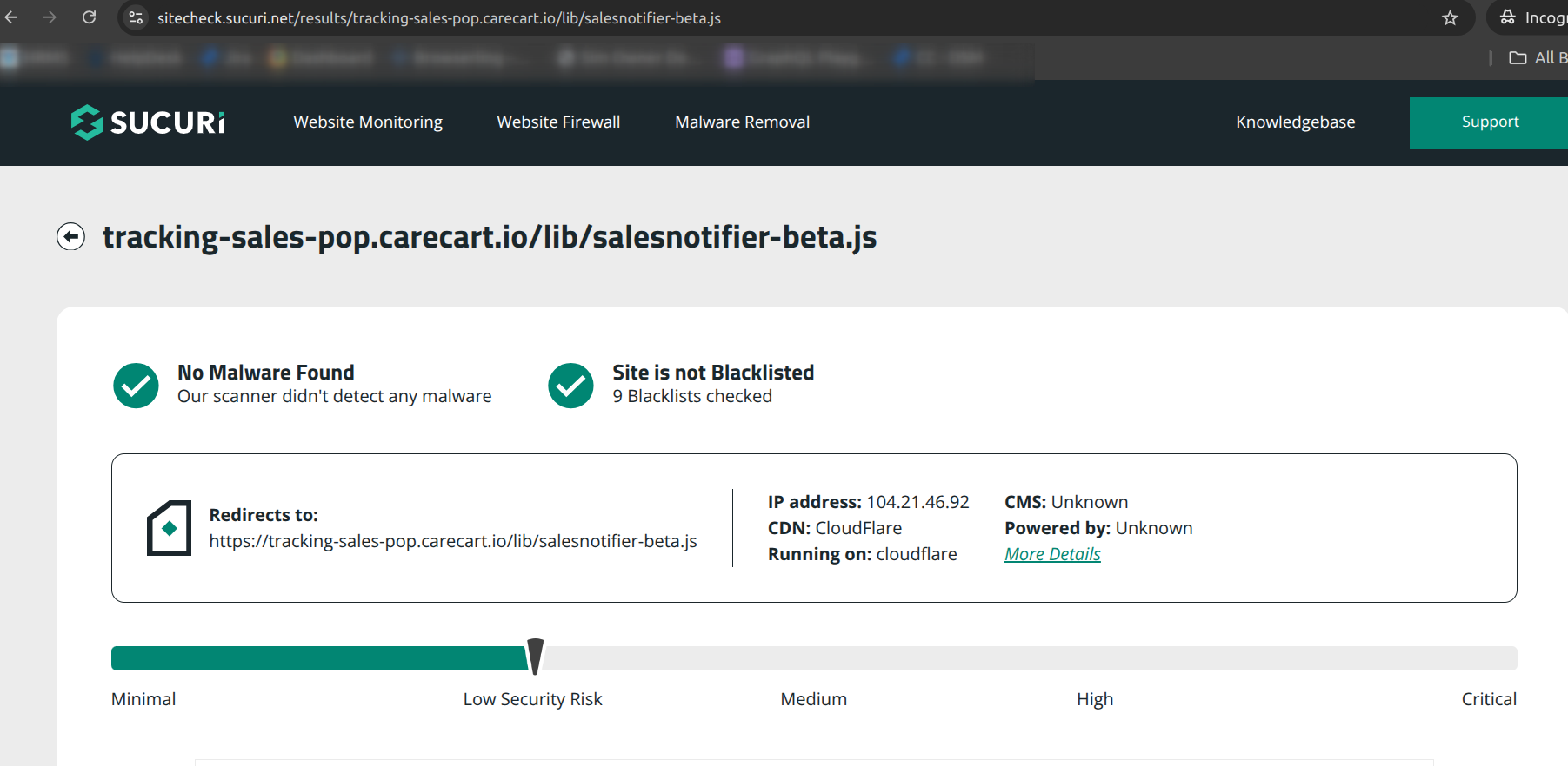 Trojen Alert from my domain url - Website Blocking - Malwarebytes Forums