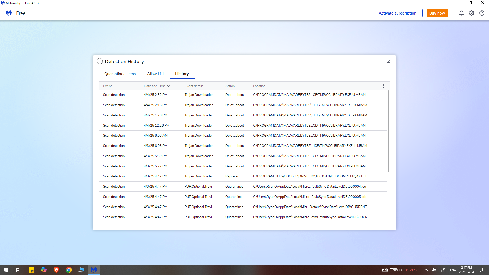 Help with malware - Resolved Malware Removal Logs - Malwarebytes Forums