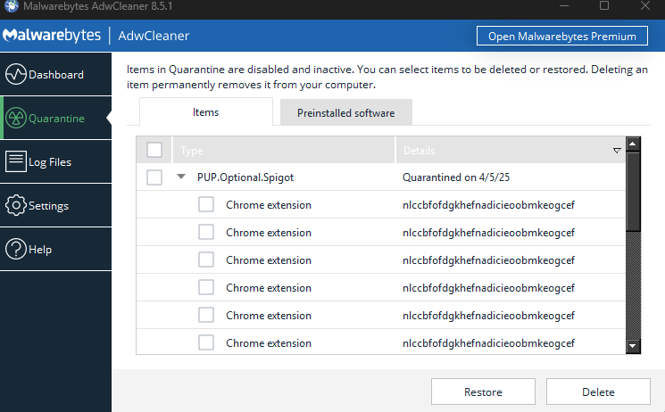 PUP Optional Spigot, Plz help! - Resolved Malware Removal Logs ...