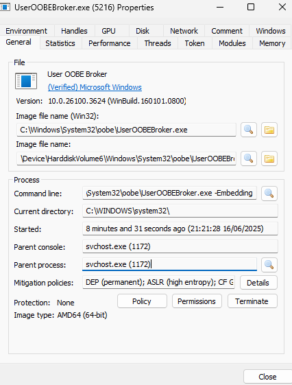 User OOBE Broker - Resolved Malware Removal Logs - Malwarebytes Forums