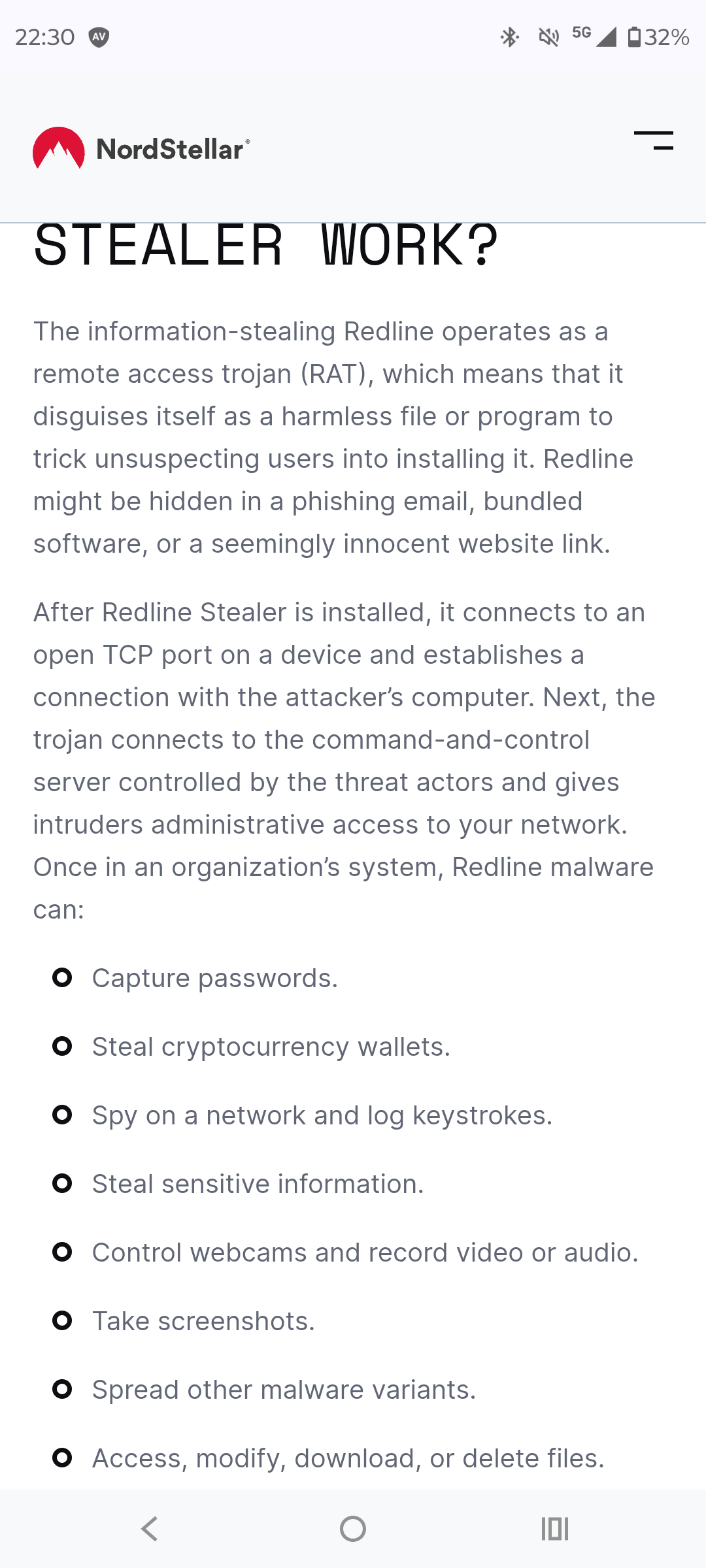 Questions about Redline Stealer skills. - General Chat - Malwarebytes ...