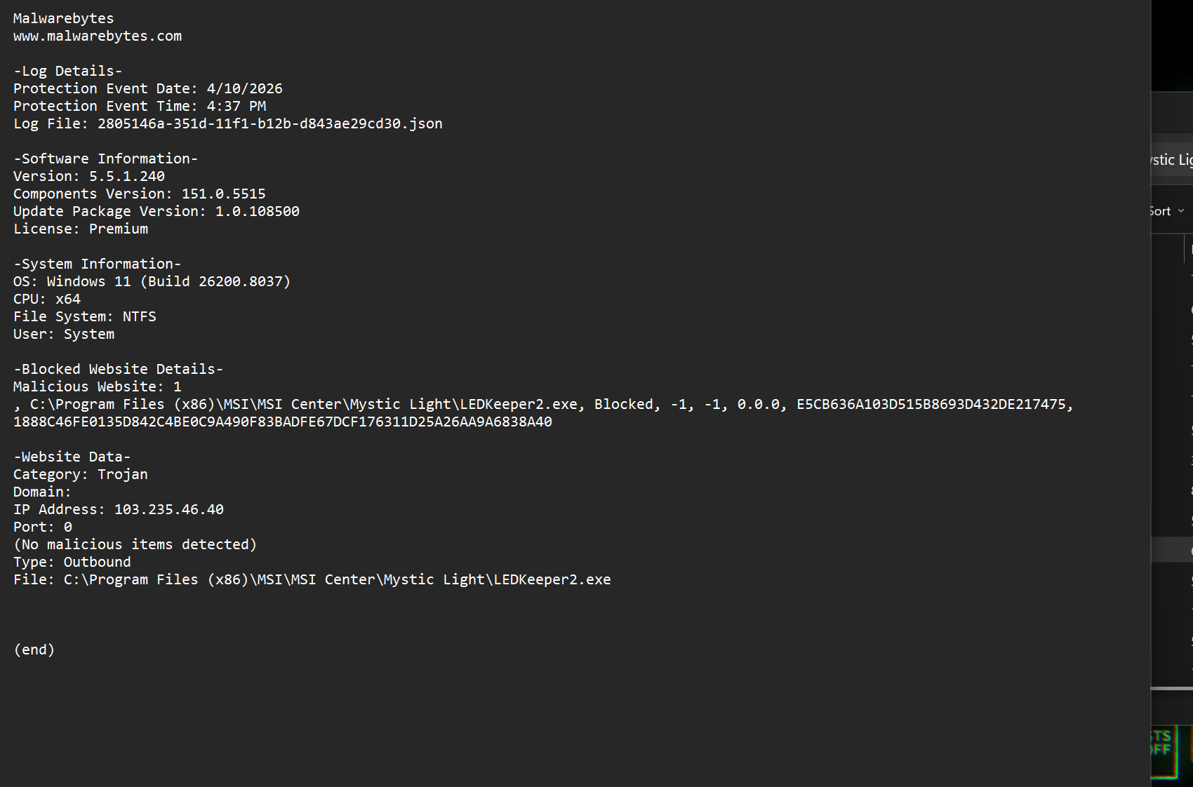 LEDKeeper2.exe and System being detected as "Trojan's" in Detection ...