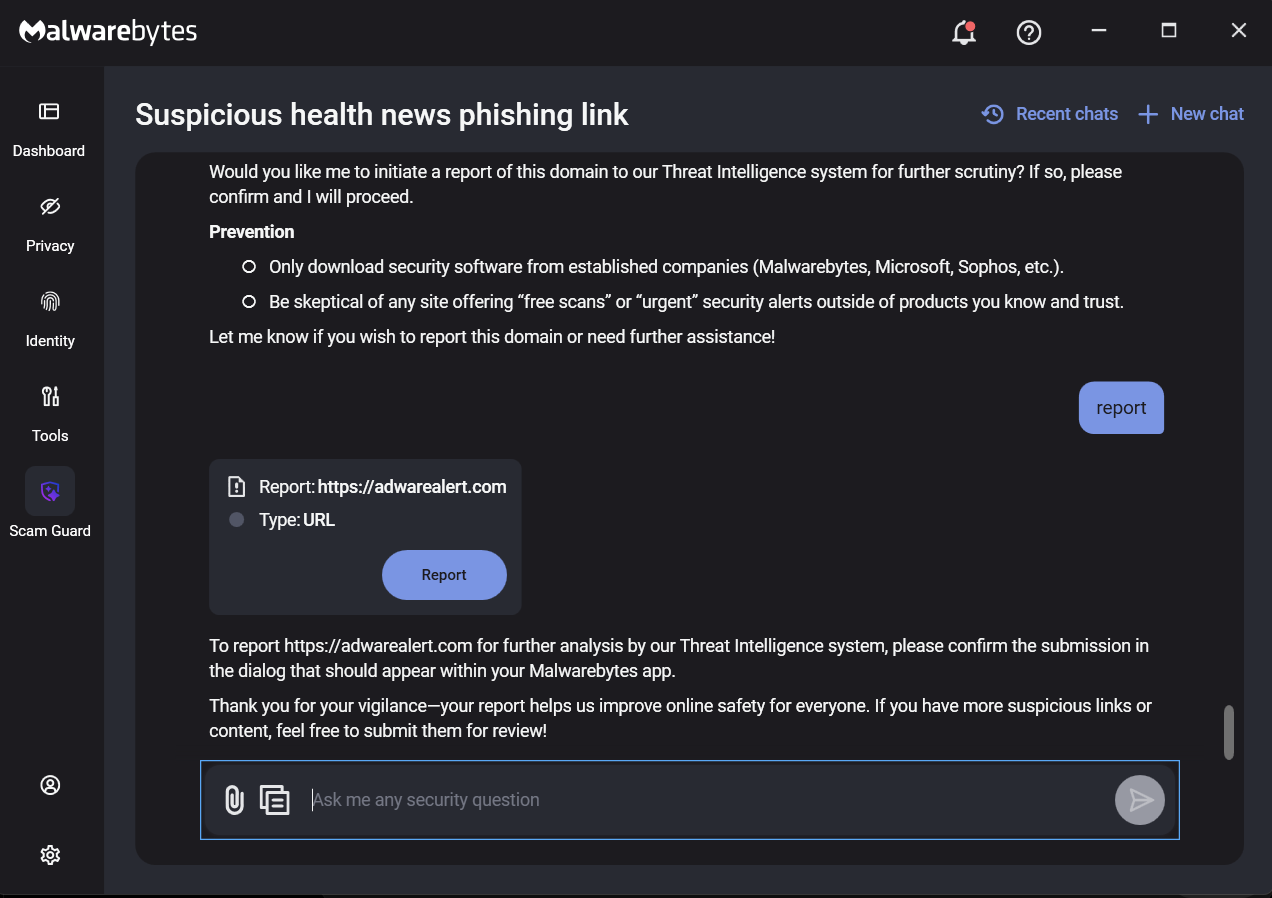 Sometimes, Malwarebytes Scam Guard doesn’t allow certain websites to be ...
