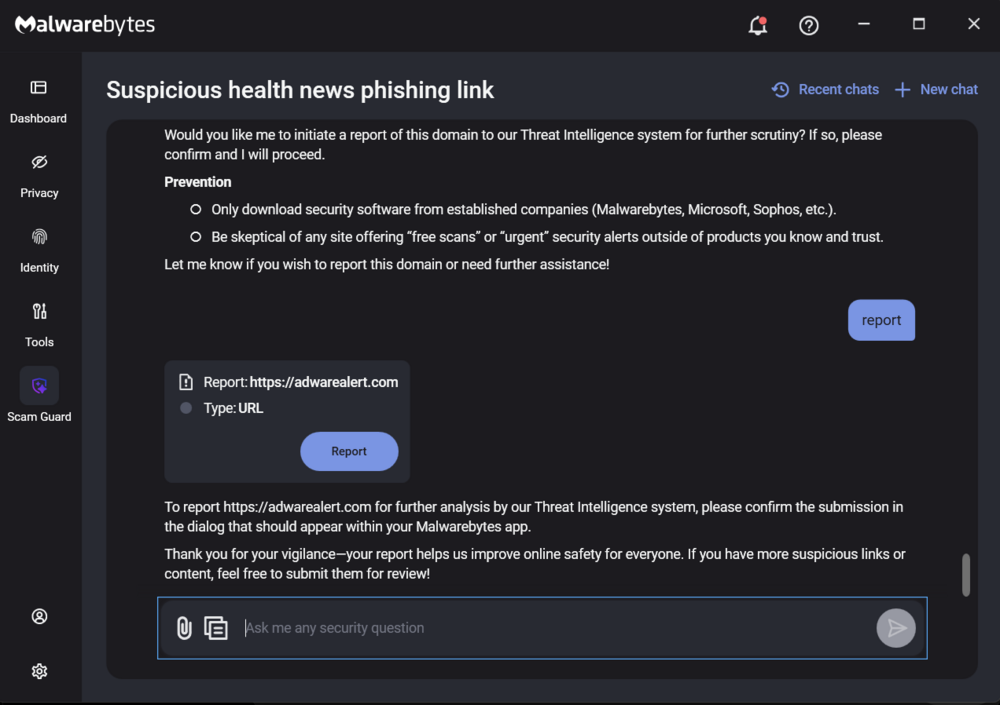 Sometimes, Malwarebytes Scam Guard doesn’t allow certain websites to be ...