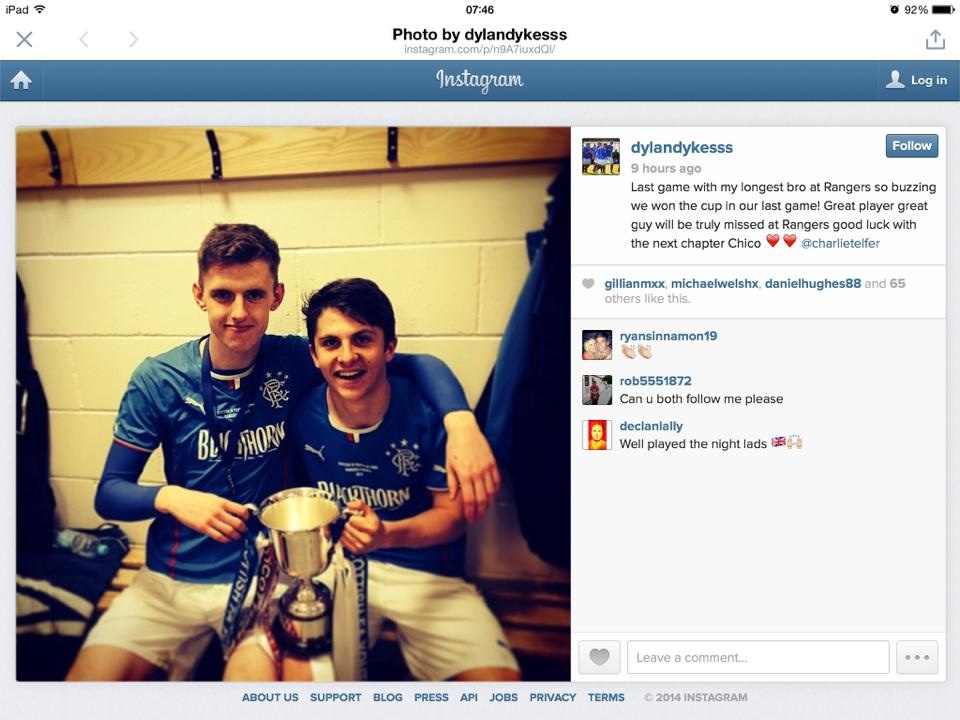Charlie Telfer to Dundee United? - Jimmy Bell's Kitroom - Rangers Media ...