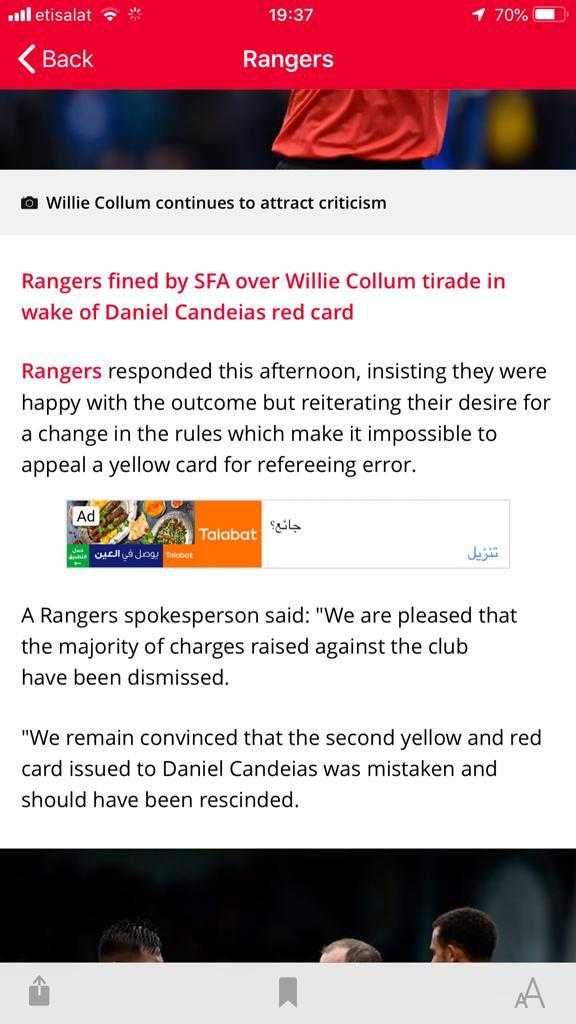 SFA ruling on Rangers re criticism of Willie Collum. - Page 3 - Jimmy ...