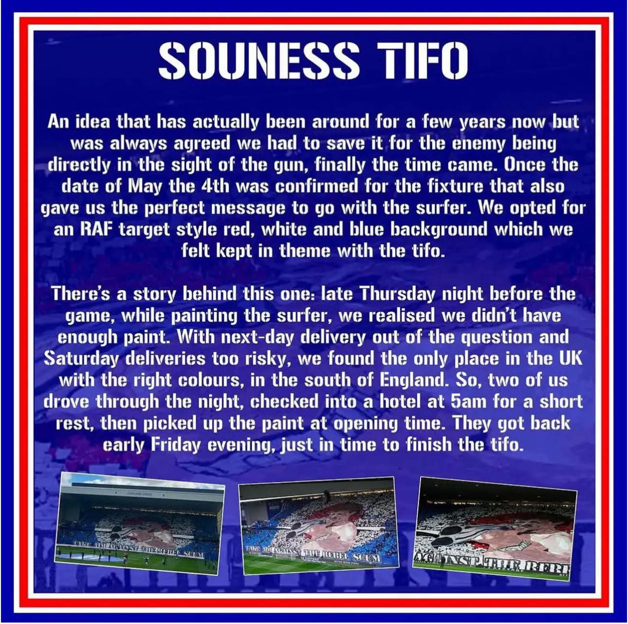 Union Bears statement - Jimmy Bell's Kitroom - Rangers Media - Rangers ...