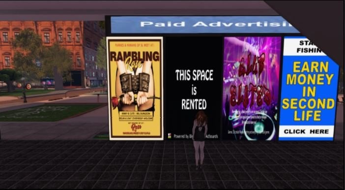 Advertising in Second Life Bletaverse Ad Boards - Merchants - Second ...