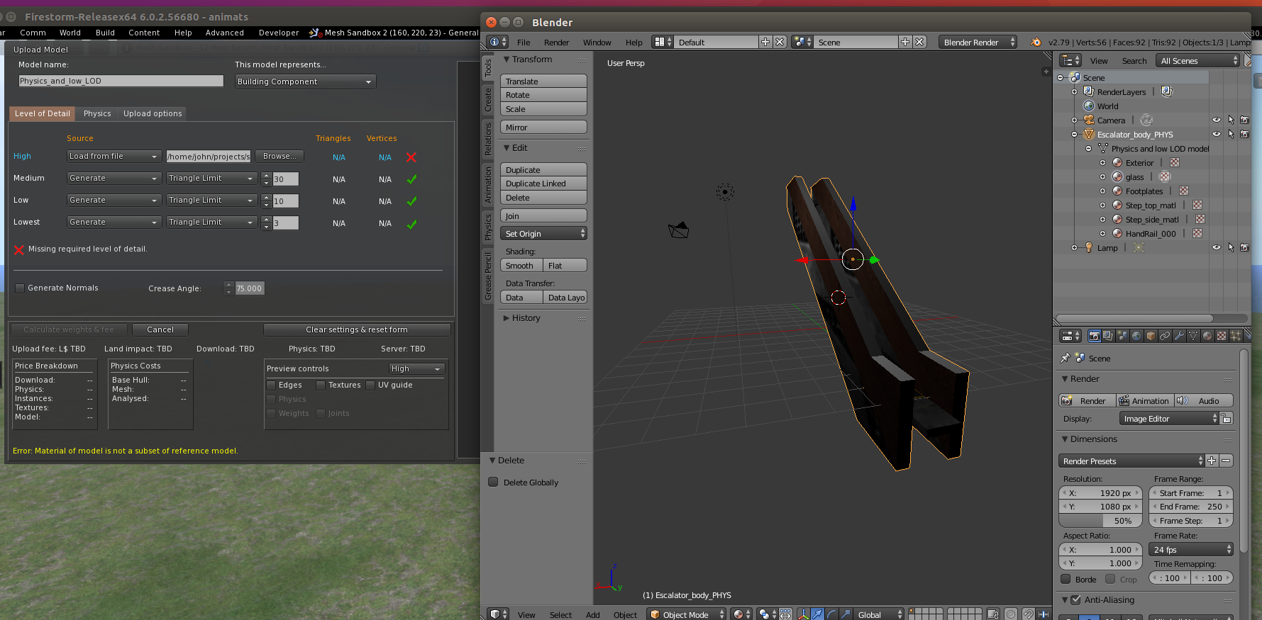 Mesh upload of linkset with explict low-LOD model - Mesh - Second Life ...