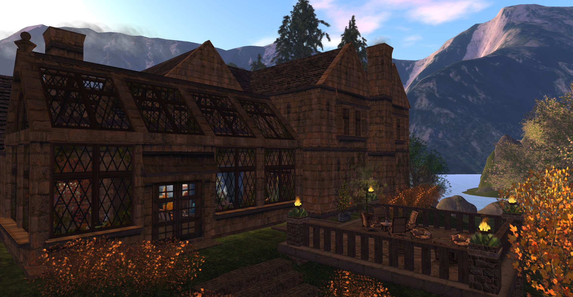 Terraform Advice - Two-story house with dungeon - Land - Second Life ...
