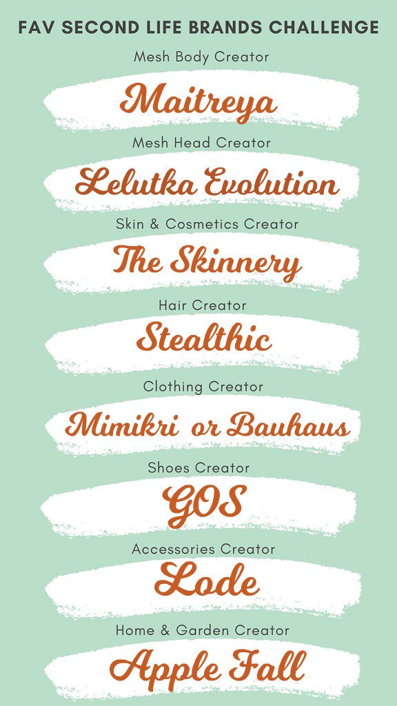 Favorite Brands Challenge - Challenges - Second Life Community