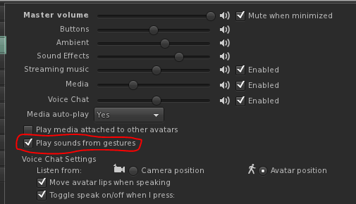 All of my gestures have become silent - Second Life Viewer - Second ...