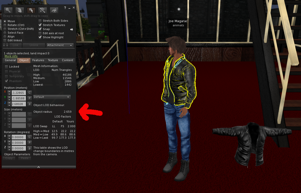 Size for LOD is oversize for some worn items - Mesh - Second Life Community