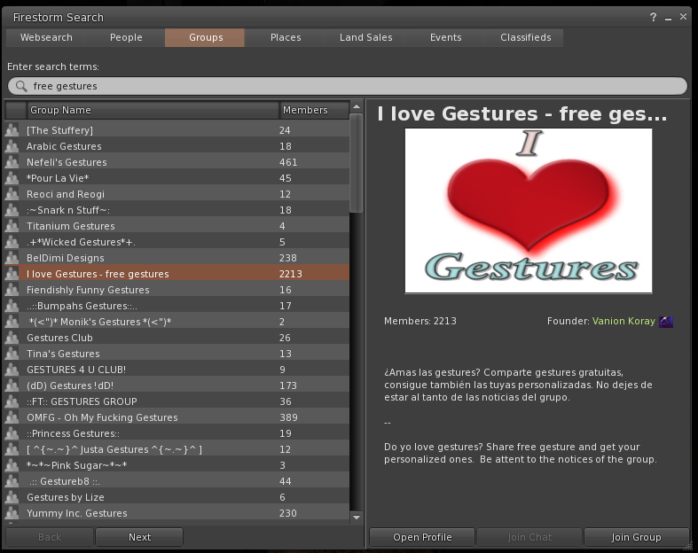 gestures - Your Avatar - Second Life Community