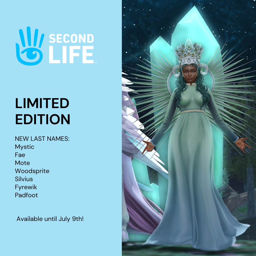 Now Available: New Last Names in Second Life for SL18B and Father’s Day ...