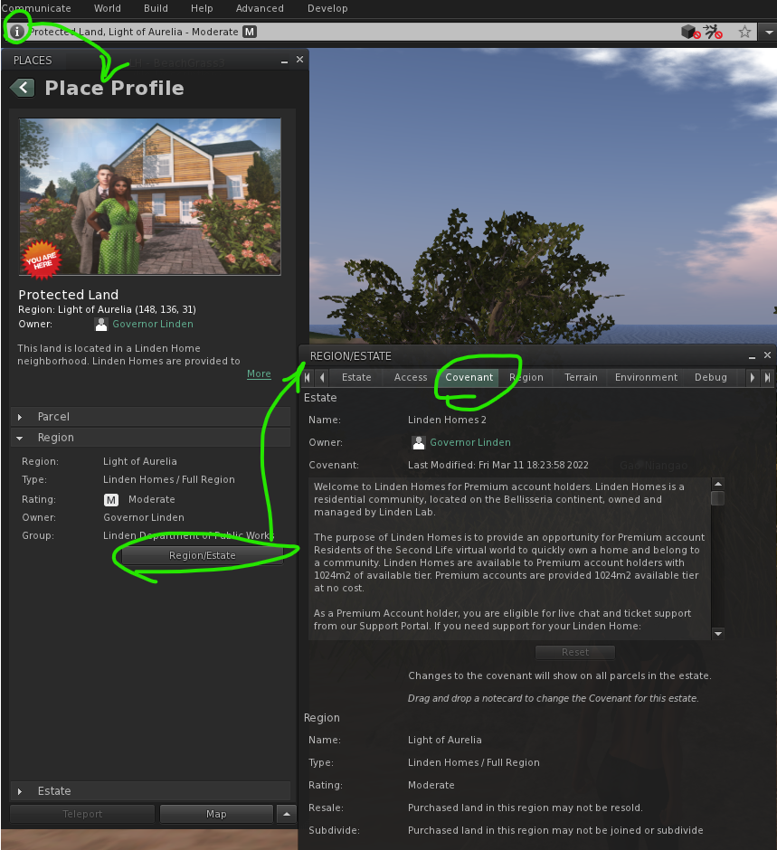 question about Land - Mainland - Second Life Community