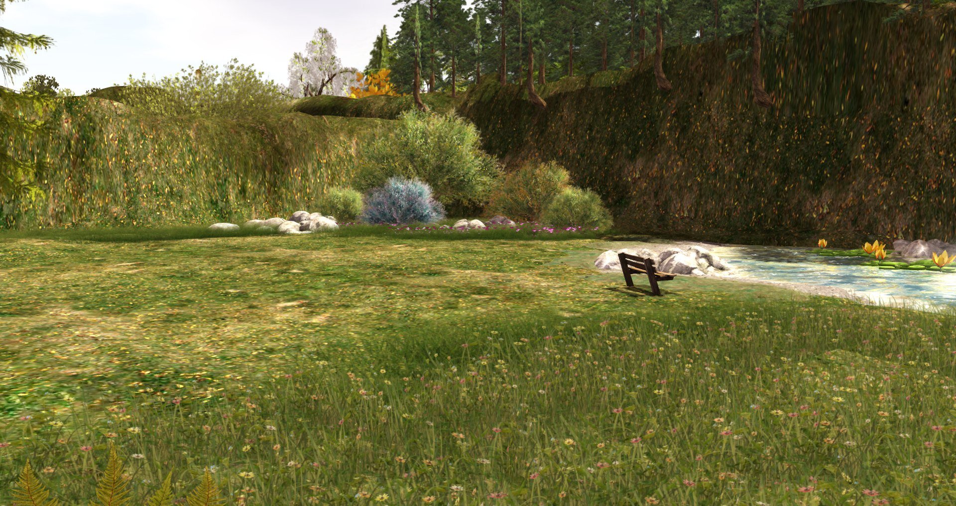Stunning landscaped green land ..... - Private Island - Second Life ...