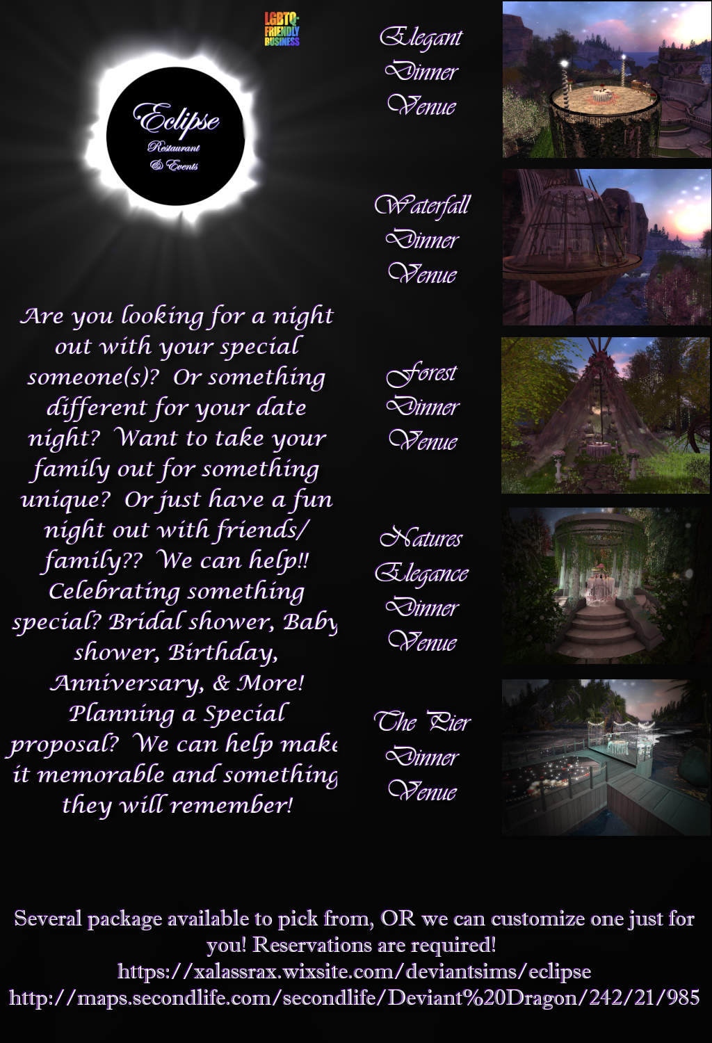 🌘 Eclipse Restaurant & Events - A Beautiful Dining Experience! 🌘 ...